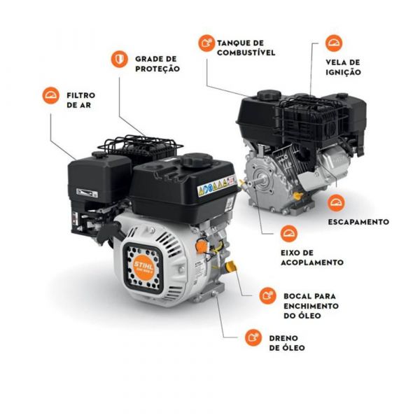 Motor Estacionário a Gasolina 7HP EHC 705.0 VB070111800 Stihl