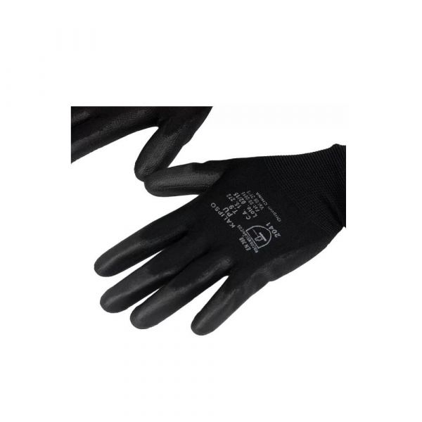 Luva De Segurança Pu Preta Tamanho M Kalipso - Ferpam