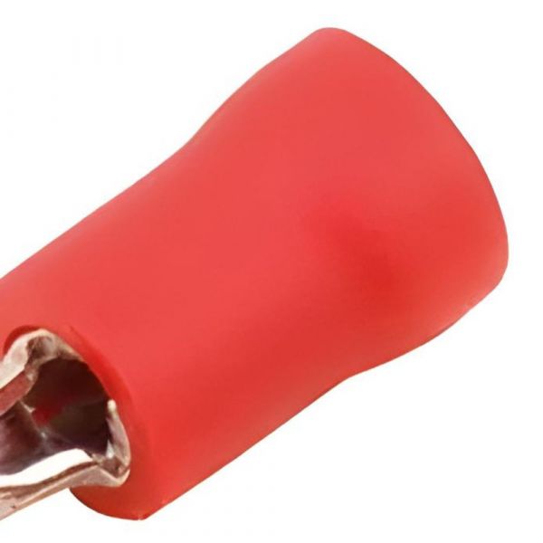 Terminal Pino Pré Isolado Vermelho Hellermanntyton